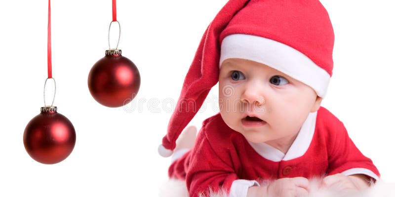 Baby Santa stock image. Image of looking, celebration - 6747065