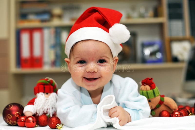 Baby Santa Claus stock photo. Image of happy, year, baby - 12177998