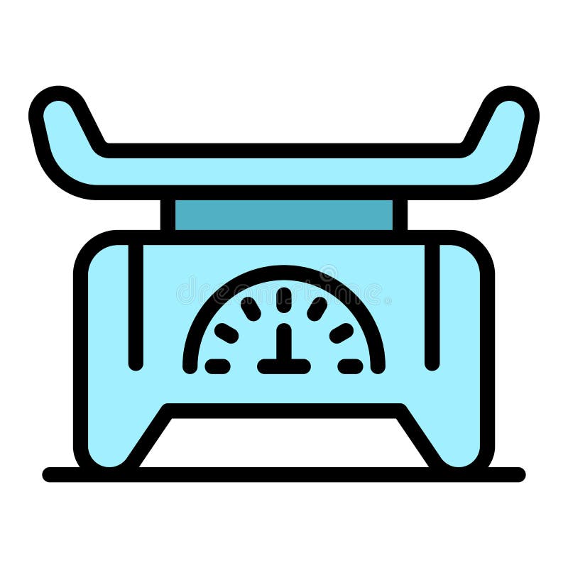 Baby Scales Icon Color Outline Vector Stock Vector - Illustration of ...