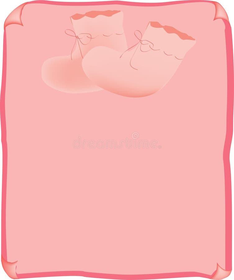 Baby scroll stock illustration. Illustration of exhibit - 3726768