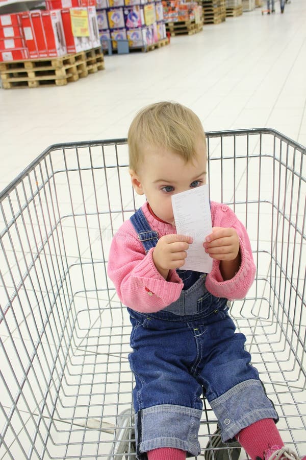 Crying baby in supermarket stock image. Image of closeup - 3426547