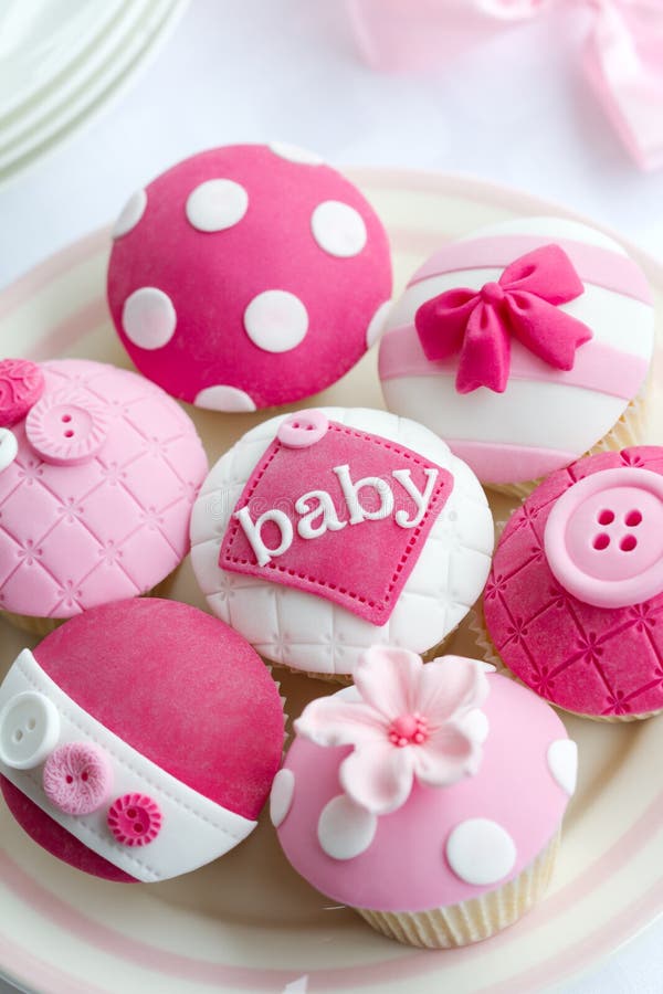Cupcakes for a baby shower stock photo. Image of fresh - 12760694