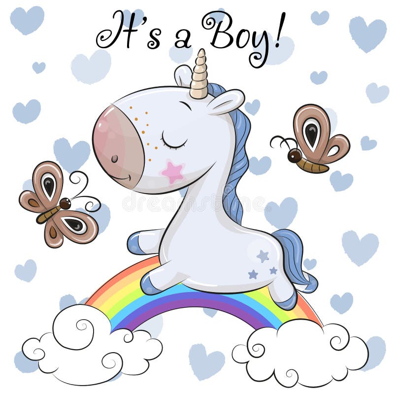 Baby Shower Greeting Card with Cute Unicorn Boy Stock Vector ... Baby Shower Greeting Card with Cute Unicorn Boy Stock Vector ...