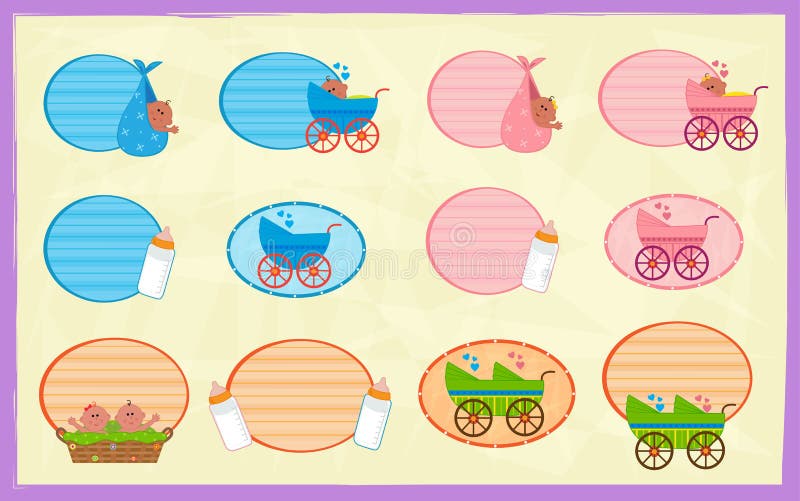 Baby Signs stock vector. Illustration of cartoon, vector - 67106804