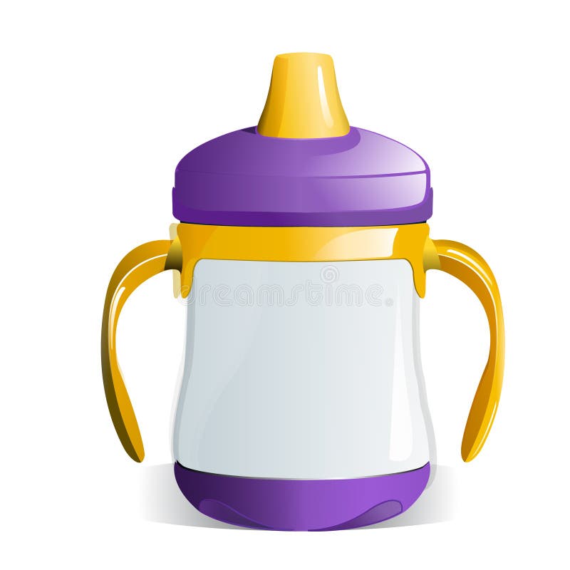 Baby Sippy Cup stock illustration. Illustration of purple - 16057003