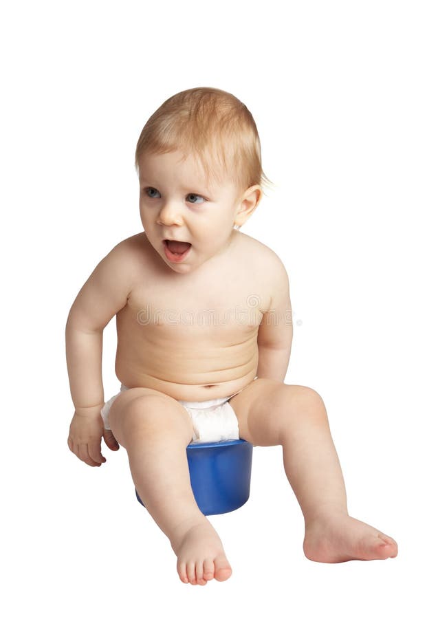 Baby Sits On A Pot Picture. Image: 4107486