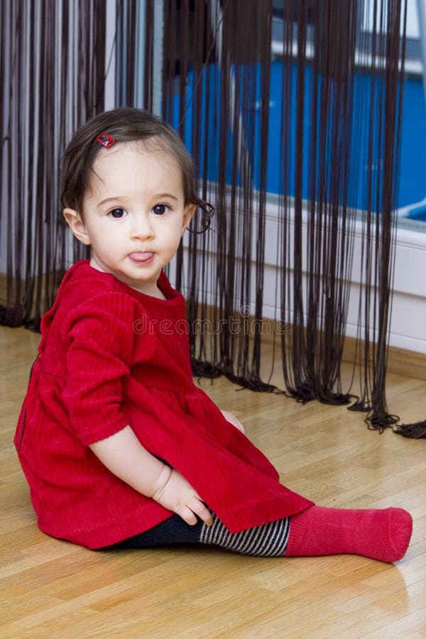 Baby sitting stock photo. Image of innocence, learning - 12747552