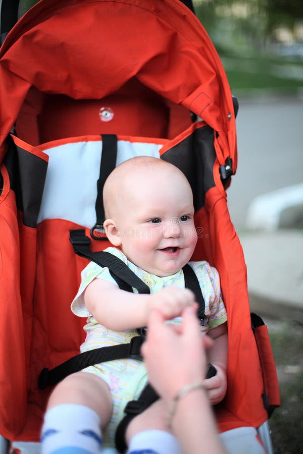 Baby In Sitting Stroller Picture. Image: 4337476