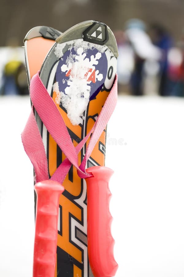 Baby Skis stock image. Image of snowboard, resort, blizzard - 5685503