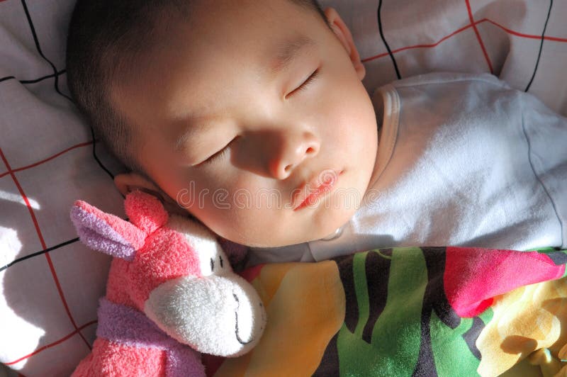 Baby sleep stock image. Image of baby, childhood, care - 4211051