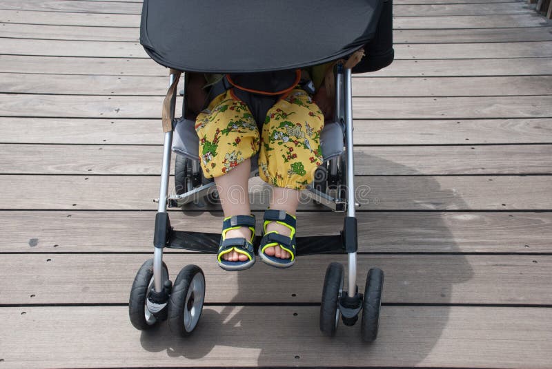 Baby Sleeping in a Stroller Stock Photo - Image of small, summer: 68759466
