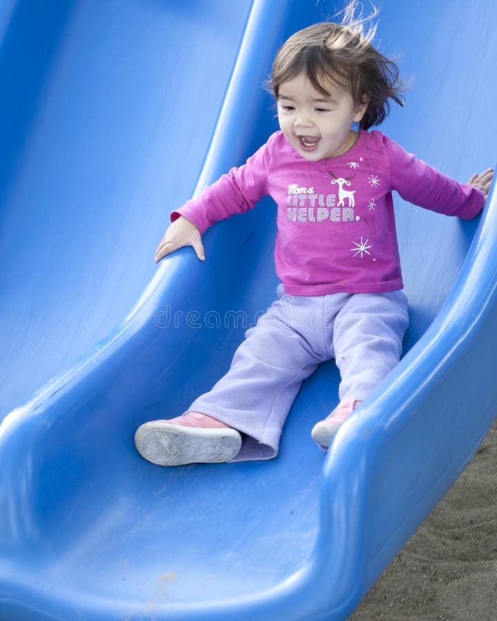 Baby Slide stock image. Image of laugh, toddler, sliding - 14375055