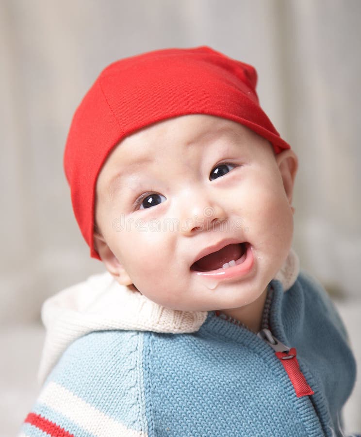 Baby smile stock photo. Image of childish, dark, life - 10709422