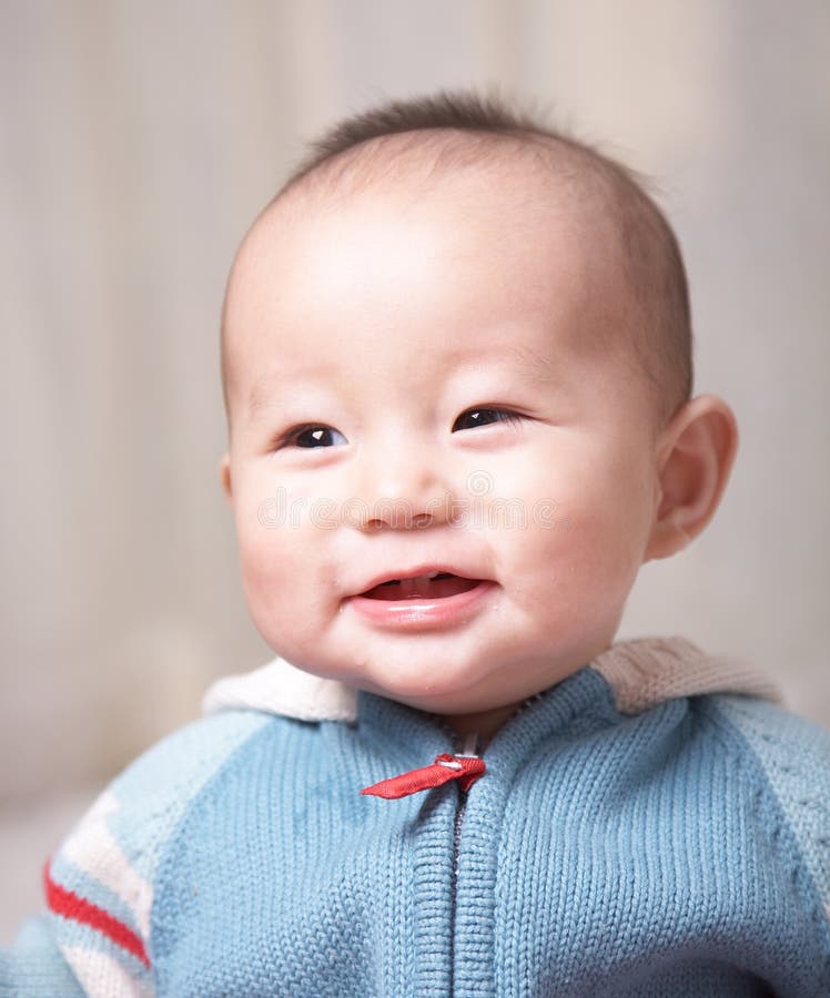 Chinese baby boy stock image. Image of smiling, happy - 19414261