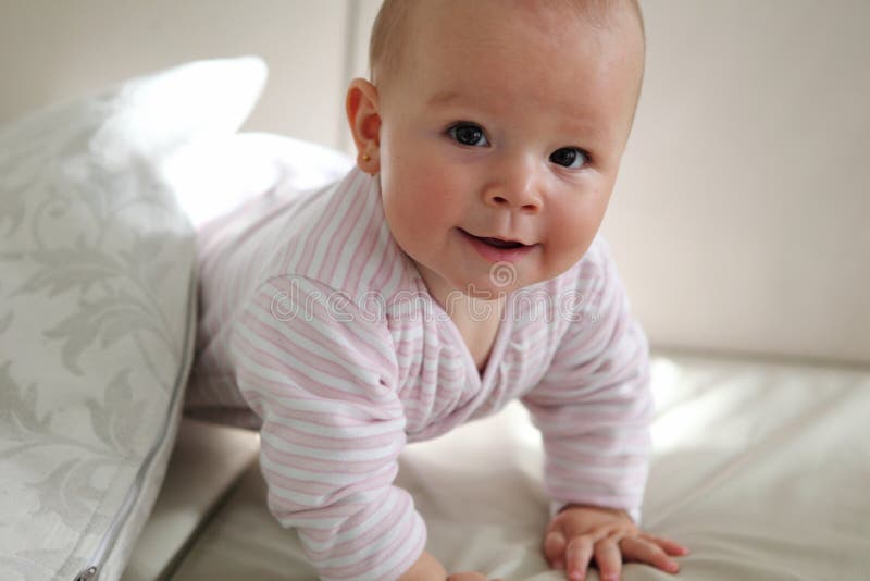 Baby smiling stock image. Image of happiness, lucky, head - 11831931