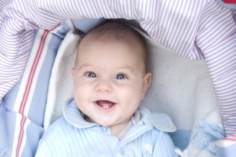Baby smiling stock photo. Image of caucasian, young, human - 6104306