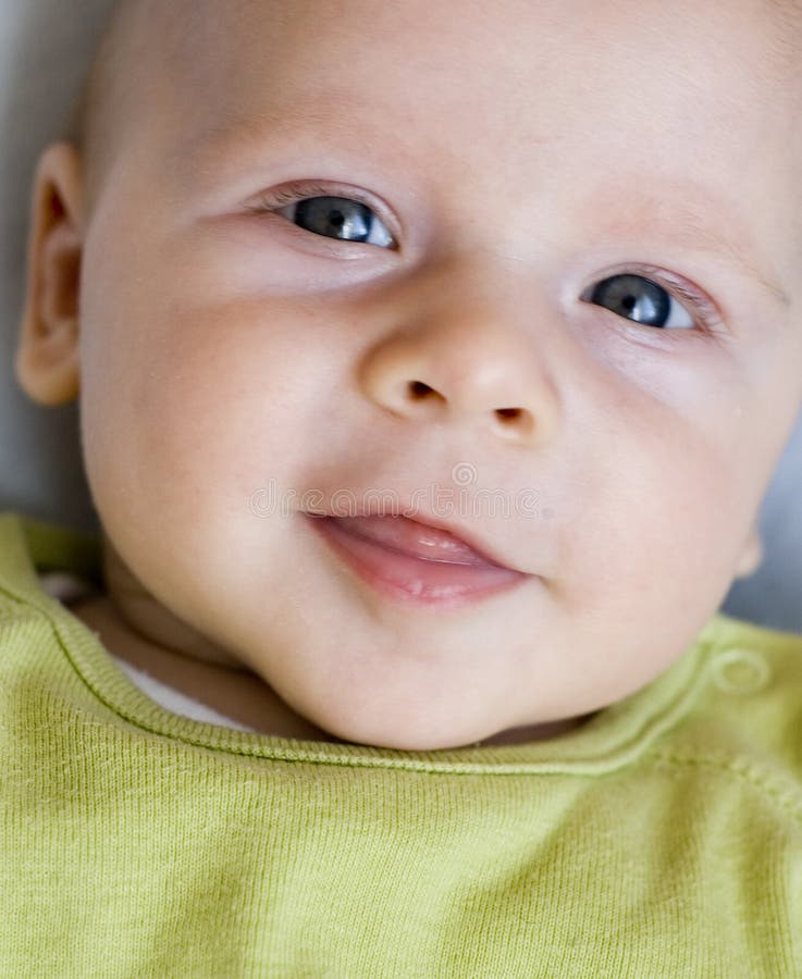 Baby smiling stock photo. Image of cute, family, green - 635418