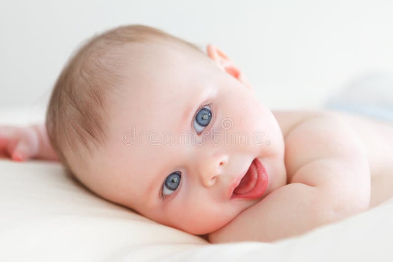 Baby smiling stock image. Image of bright, care, beauty - 64719467