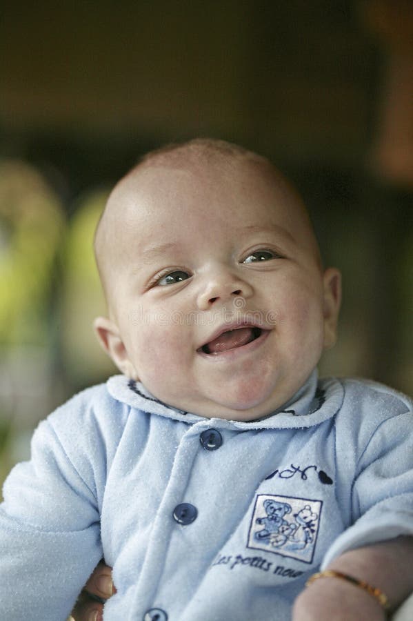 BABY SMILING, BOY stock photo. Image of smile, indoor - 194414464
