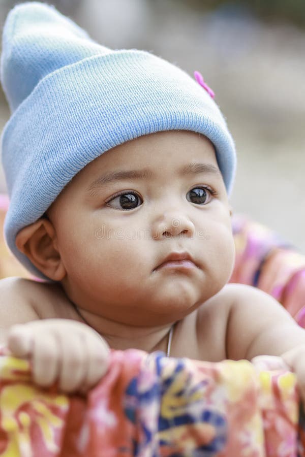 Close Up Portrait of Baby Face Stock Image - Image of closeup, close ...