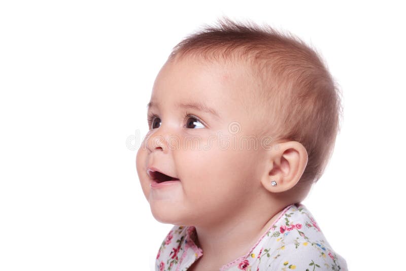 Baby smiling stock photo. Image of newborn, smiling, young - 53317610