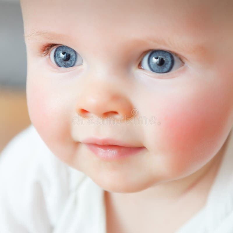Baby smiling stock image. Image of care, happy, innocence - 67103729