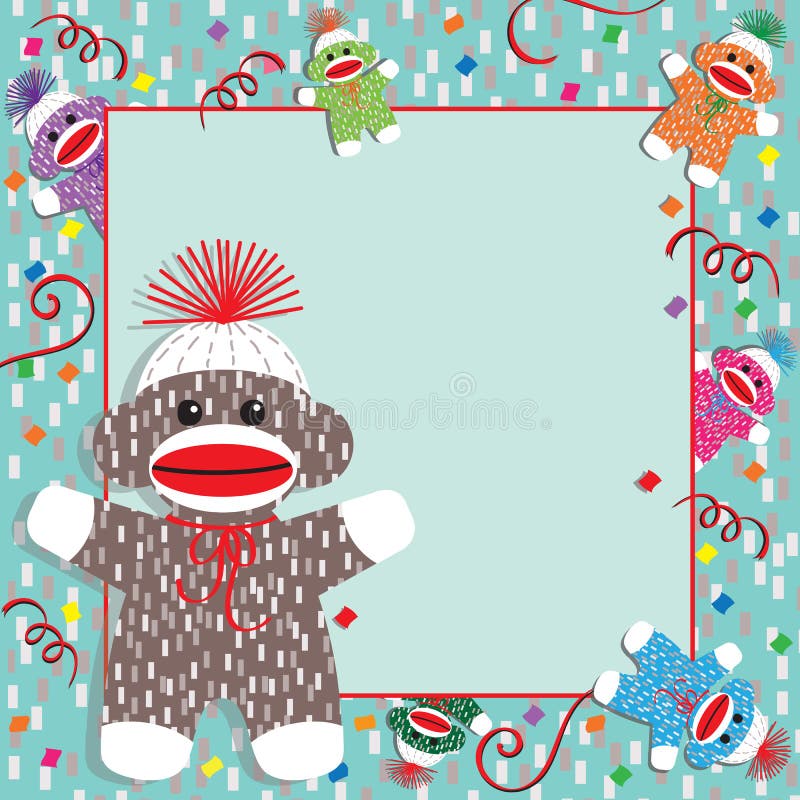 Sock Monkey Baby Shower Borders Sock Monkey Baby Shower Party Idea