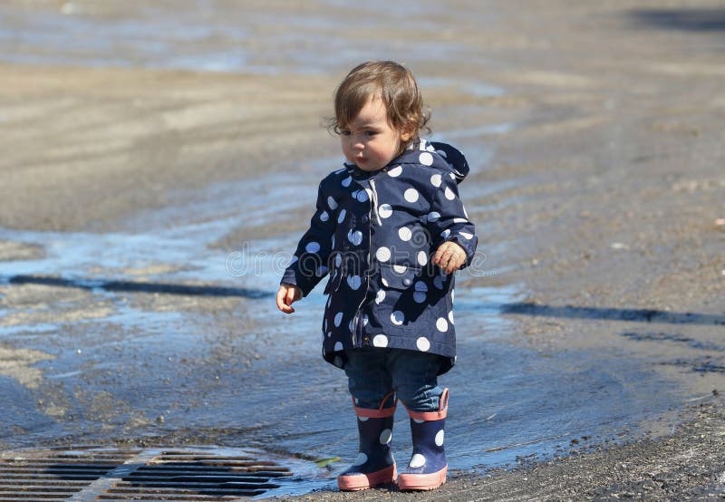 Baby during spring stock image. Image of spring, coat - 94716783