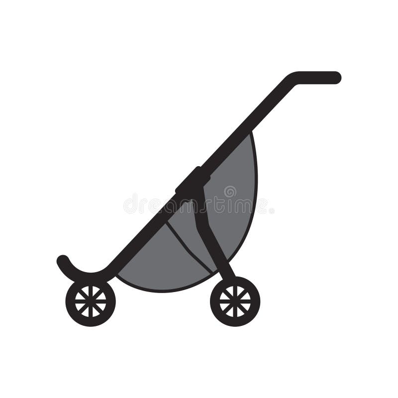 Baby stroller icon design stock vector. Illustration of sign - 327669743