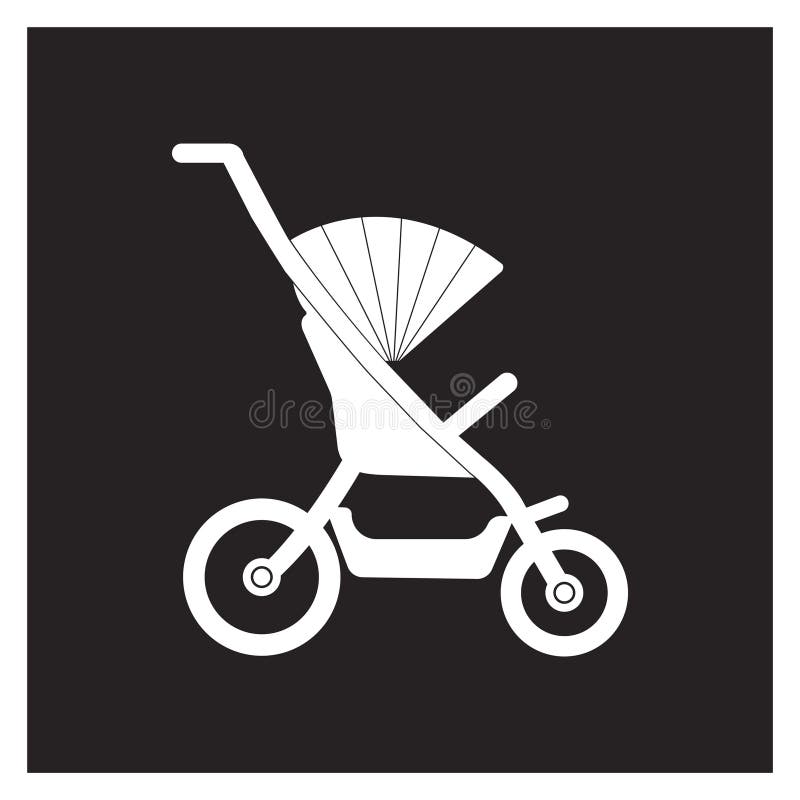 Baby stroller icon design stock vector. Illustration of carriage ...