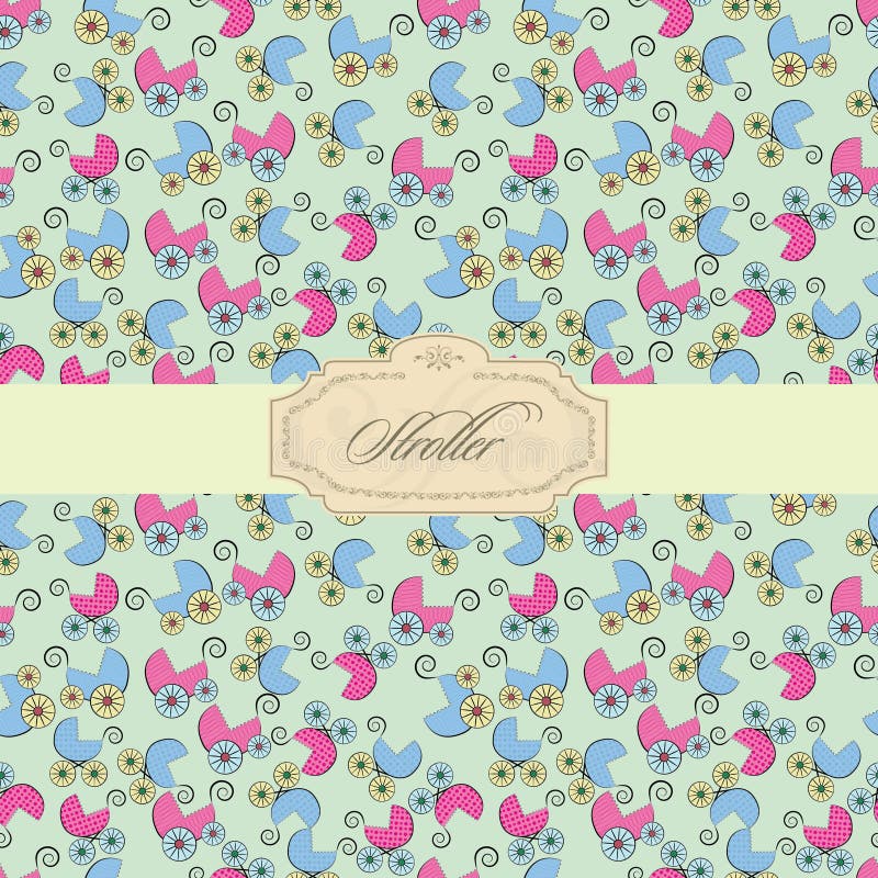 Baby Stroller stock vector. Illustration of children - 23672672