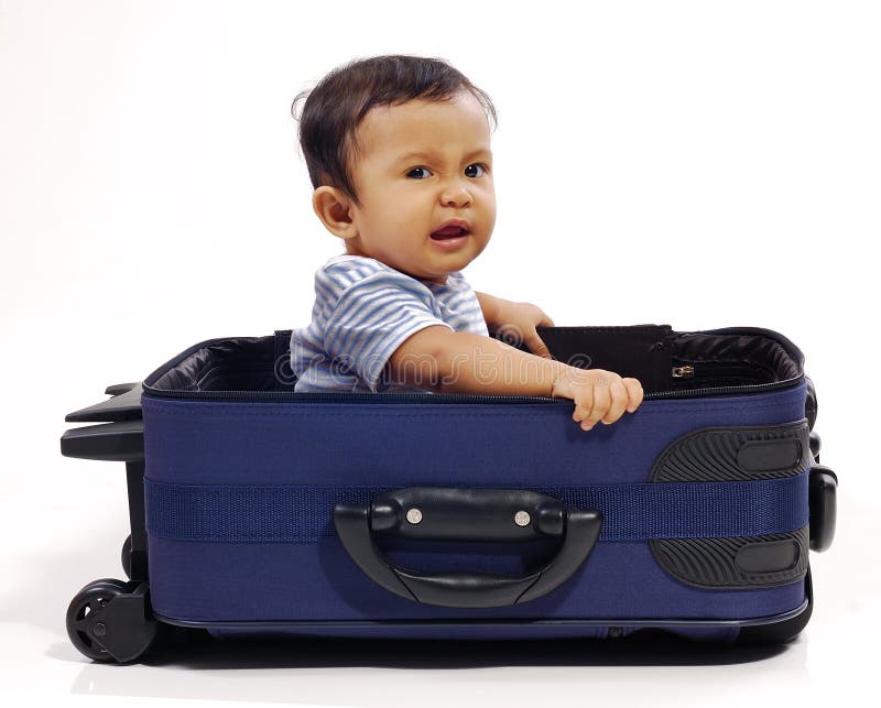 Baby in a bag stock image. Image of healthy, infancy - 18235343