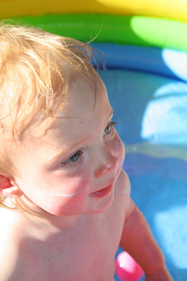 Baby sun summer stock image. Image of dive, outside, float - 2604111