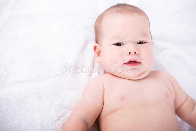 Baby stock photo. Image of face, innocence, head, adorable - 46344004