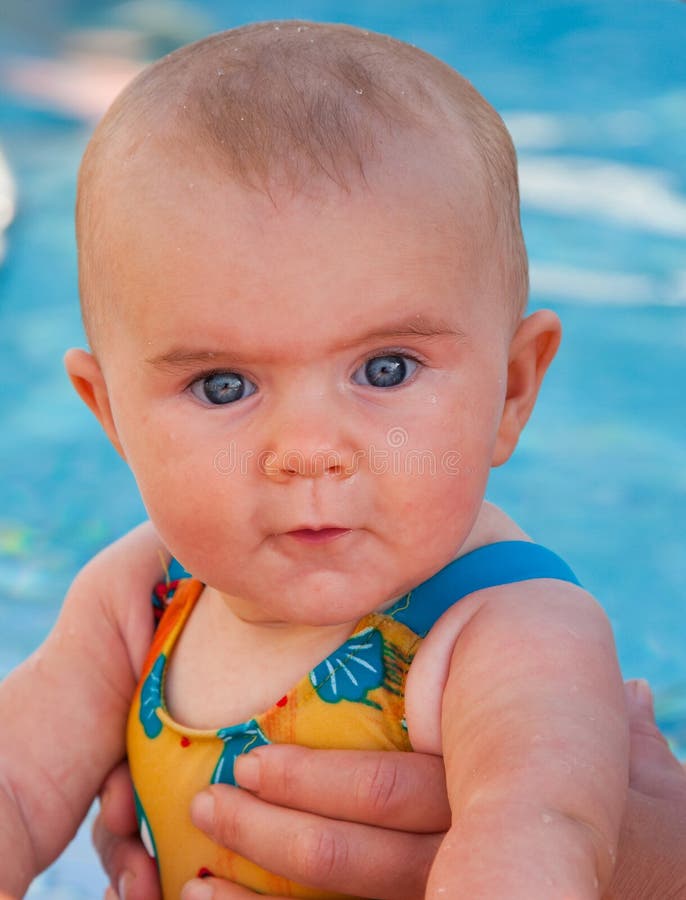 Baby swimming stock photo. Image of happy, swimming, girl - 11267282