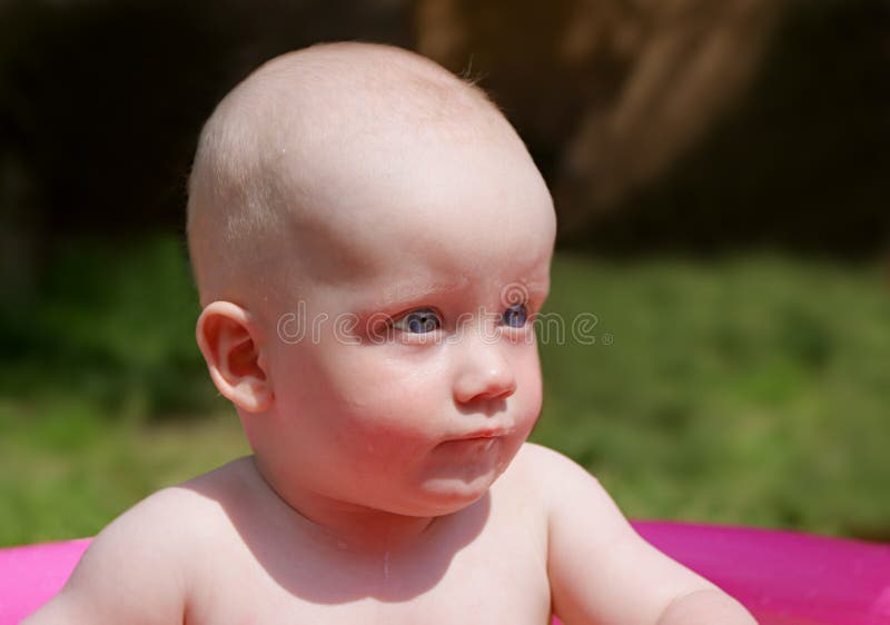 Baby in swimming pool stock photo. Image of swimming - 14987458
