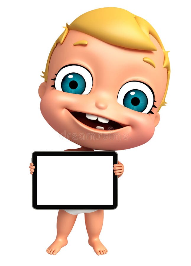 Baby with tab stock illustration. Illustration of grade - 69988289