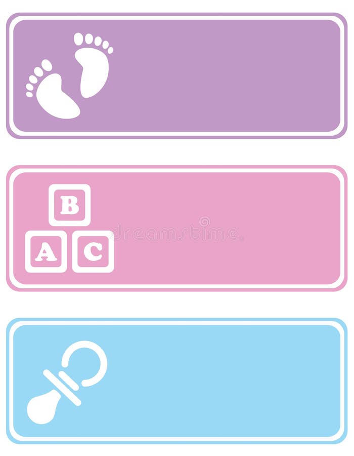 Baby Tags stock vector. Illustration of icons, toys, blocks - 8774415