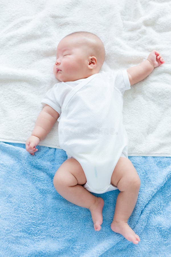 Baby take rest stock image. Image of funny, chinese, relax - 41410849