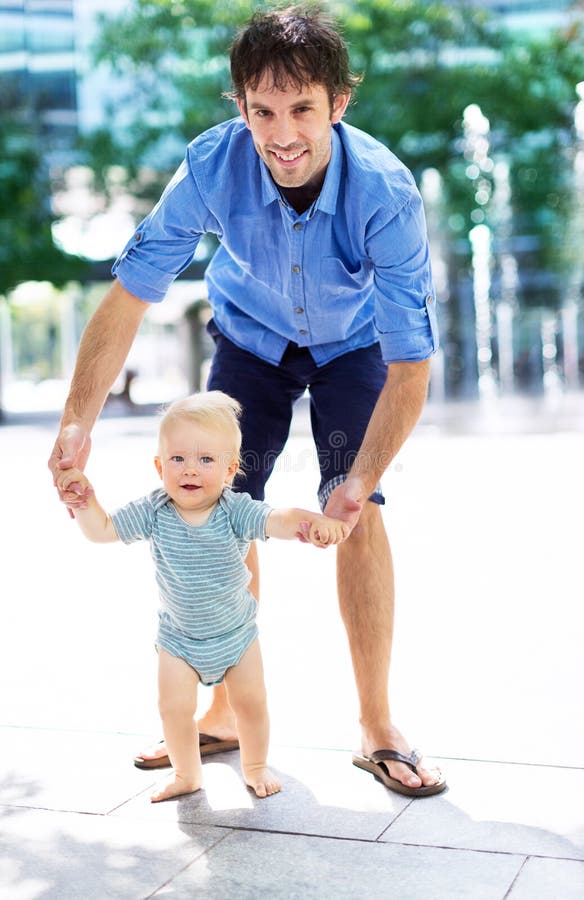 Baby Taking First Steps Outside Stock Photos - Free & Royalty-Free ...