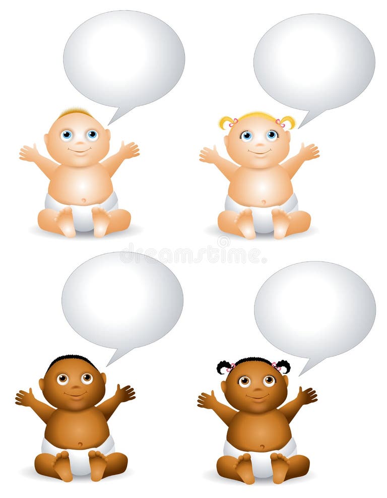 Baby Talking Stock Illustrations – 3,082 Baby Talking Stock ...