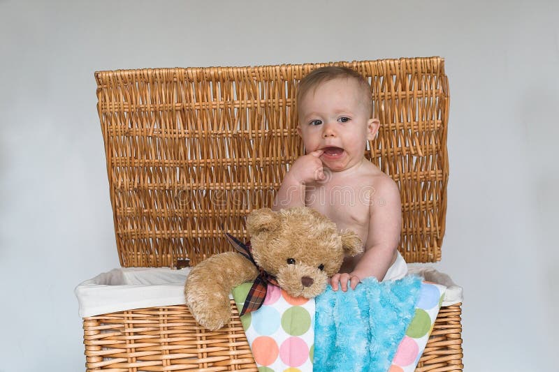 Baby And Teddy Picture. Image: 2187494