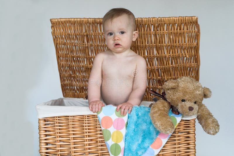 Baby And Teddy Picture. Image: 2397336