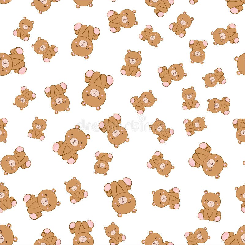 Teddy Bear Pattern Wallpaper