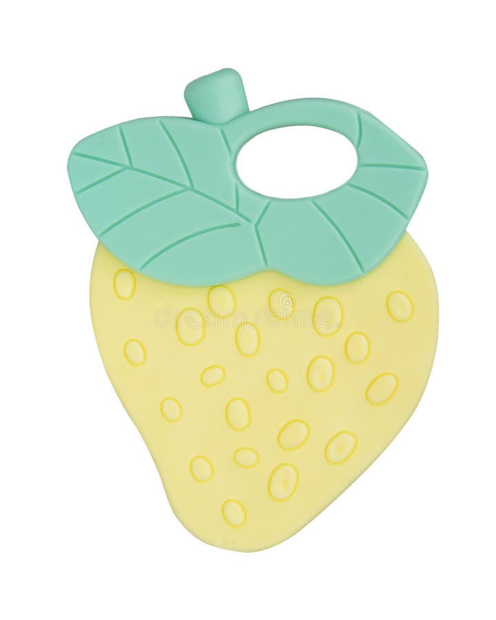 Baby Teether for Chewing Isolated on the White Background Stock Image ...