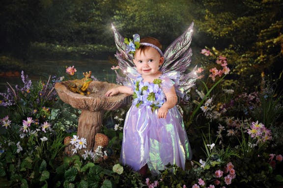 Baby Tinkerbell stock image. Image of happy, smile, beautiful - 15376881
