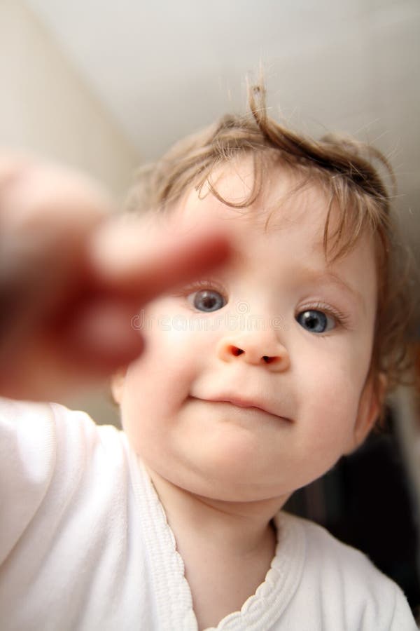 Baby touches you stock image. Image of human, offspring - 14622327