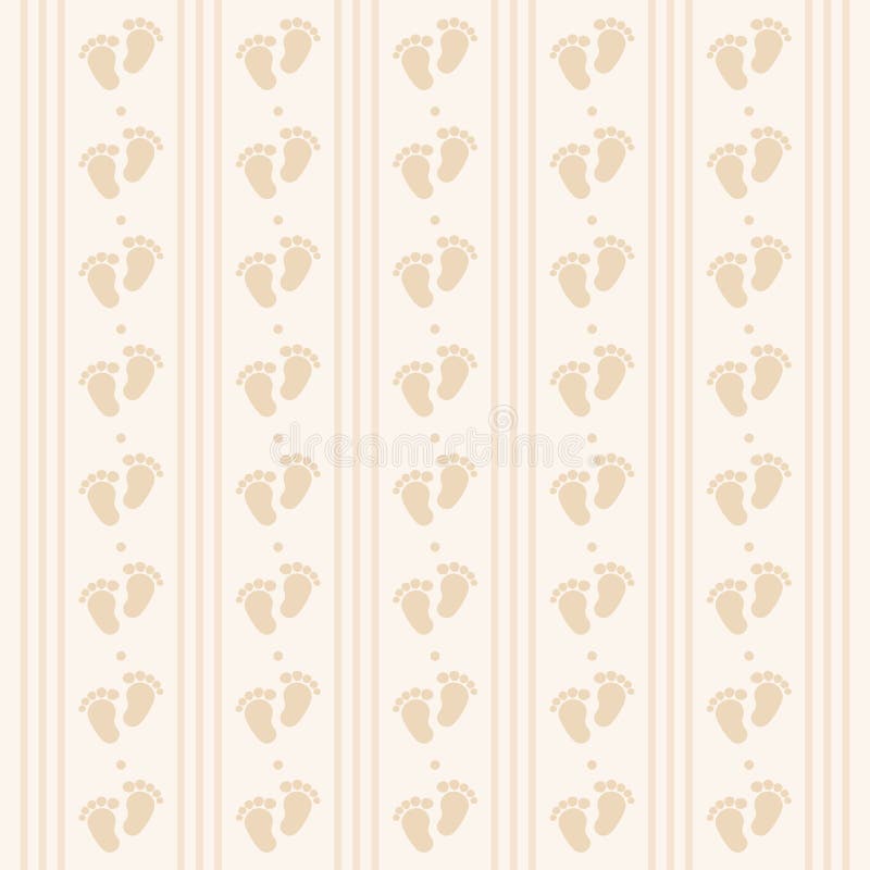 Baby Traces Background Icon Card Sticker Stock Vector - Illustration of ...