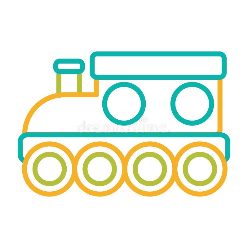 Baby Train Toy. Vector Illustration Decorative Design Stock Vector ...