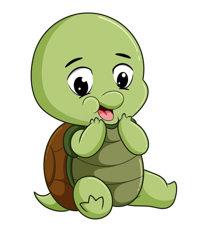 Shy Turtle Clipart